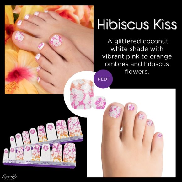Color Street | Makeup | Hibiscus Kiss Pedicure Color Street Dry Nail ...